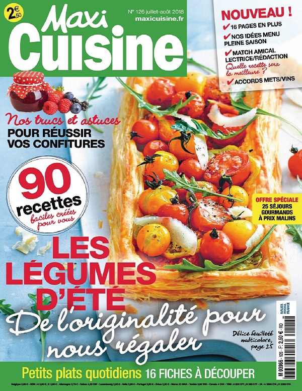 Maxi Cuisine N°126 - Juillet-Août 2018 - Télécharger Des Magazines ...