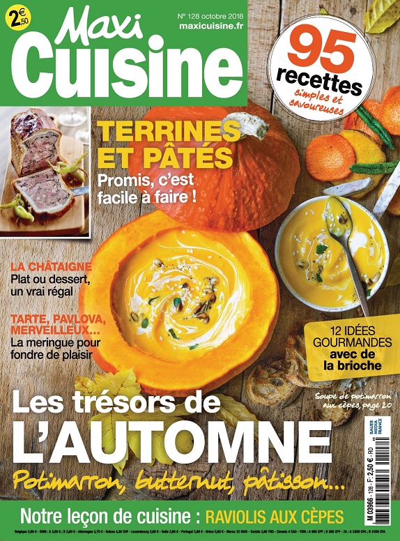 Maxi Cuisine N°128 - Octobre 2018 - Télécharger Des Magazines, Journaux ...