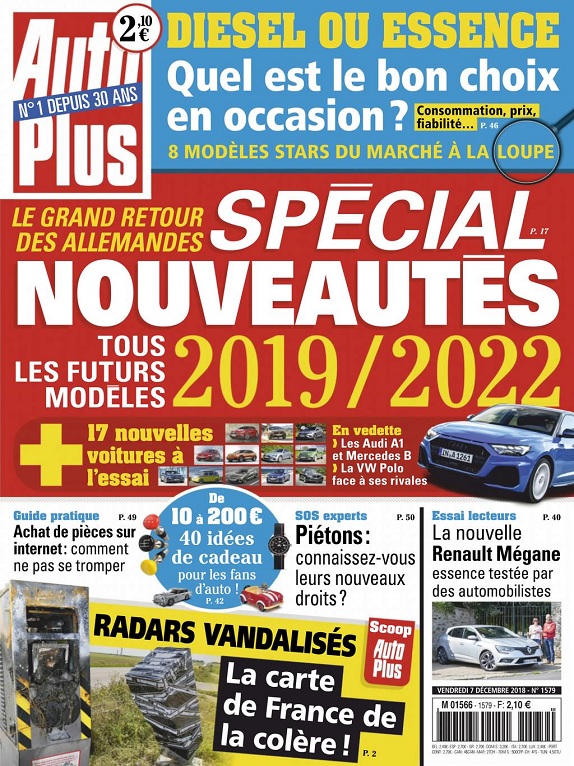 Auto Plus N°1579 Du 7 Décembre 2018 - Télécharger Des Magazines ...