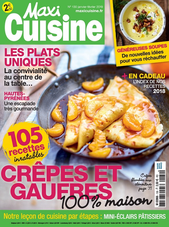 Maxi Cuisine N°130 - Janvier-Février 2019 - Télécharger Des Magazines ...