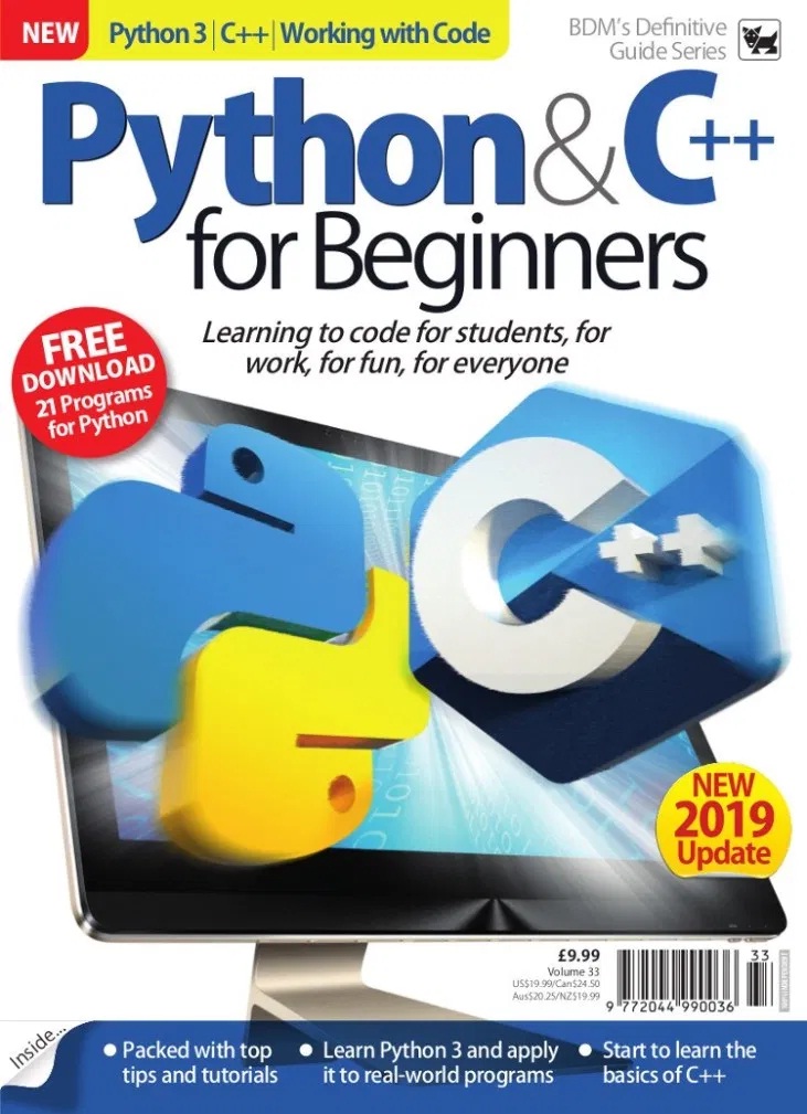 Python & C++ for Beginners - Vol.33 - 2019 - Télécharger Des Magazines ...