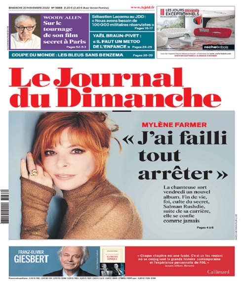 Le Journal Du Dimanche N°3958 Du 20 Novembre 2022 - Télécharger Des ...