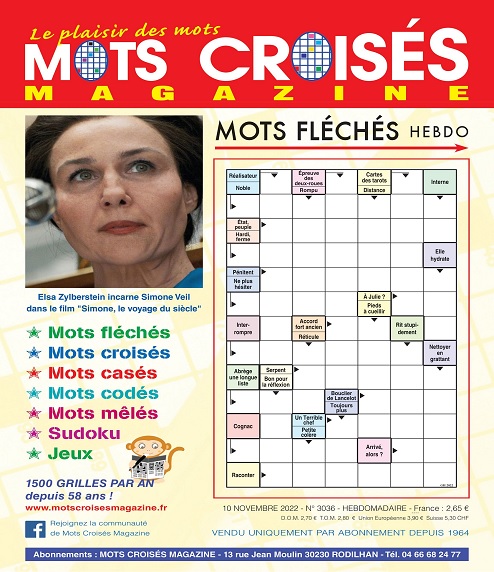 Mots Croisés Magazine N°3036 Du 10 Novembre 2022 - Télécharger Des ...