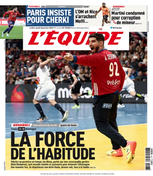 L'Equipe Du Jeudi 26 Janvier 2023 - Télécharger Des Magazines, Journaux ... L'Equipe Du Jeudi 26 Janvier 2023 - Télécharger Des Magazines, Journaux ...
