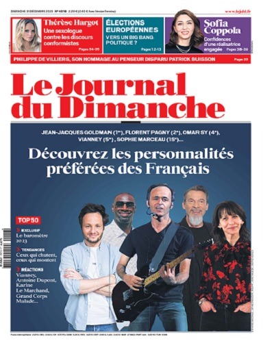 Le Journal Du Dimanche N°4016 Du 31 Décembre 2023 - Télécharger Des ...