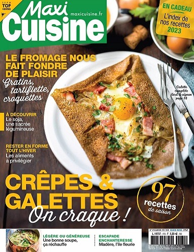 Maxi Cuisine N°170 - Janvier-Février 2024 - Télécharger Des Magazines ...