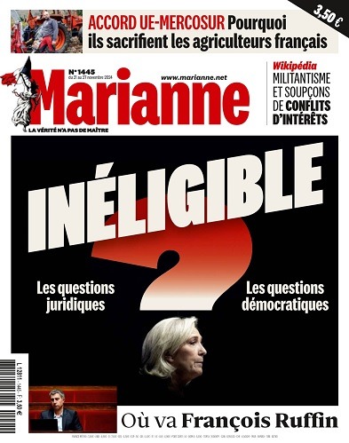 Marianne N°1445 Du 21 au 27 Novembre 2024 - Télécharger Des Magazines ...