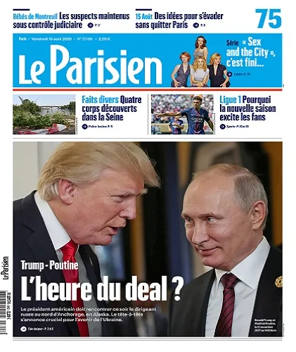 Le Parisien Du Vendredi 15 Août 2025 - Télécharger Des Magazines, Journaux et Livres Gratuitement